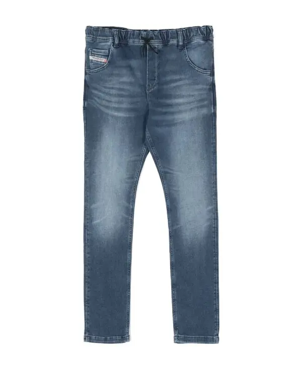 DIESEL® Drawstring Waist Skinny-cut Jeans - Blue