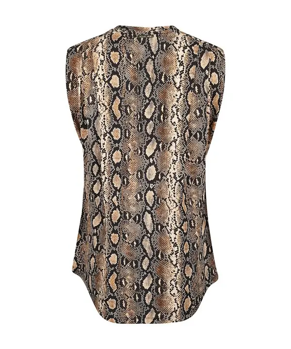 Michael Kors Snake Print Round Neck T-shirt