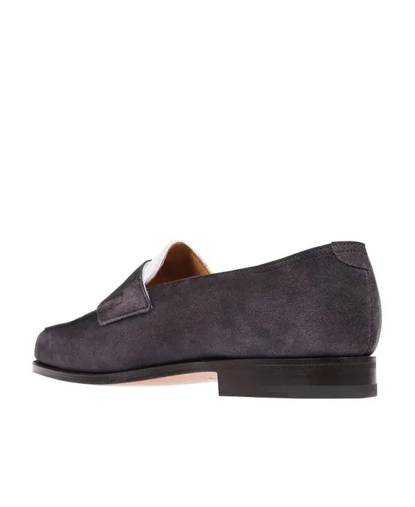 John Lobb Logo Casual Loafers - Black