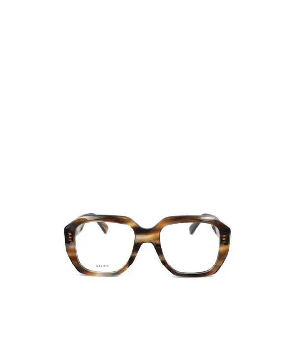 Celine Striped Logo Eyeglasses - Multicolor