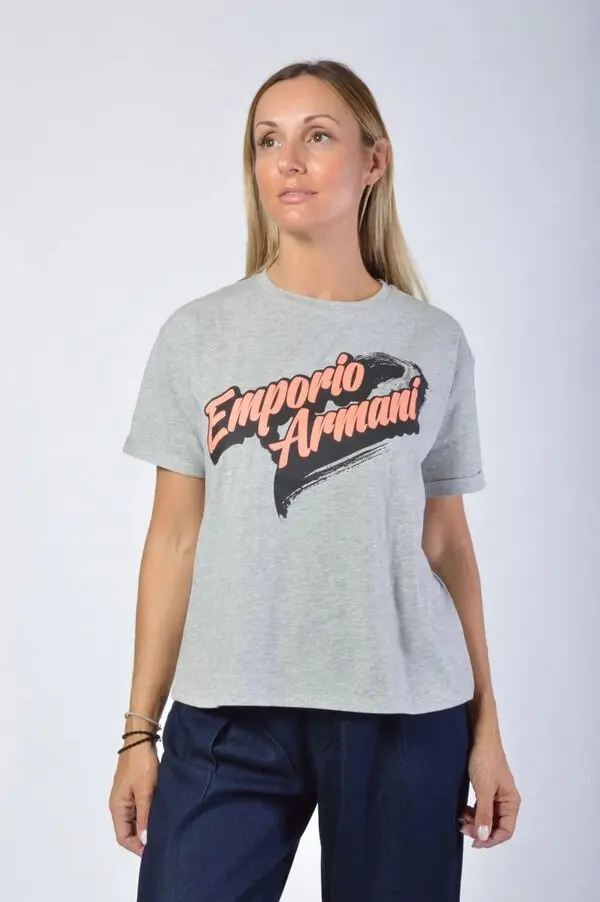 Emporio Armani Round Neck Logo T-shirt