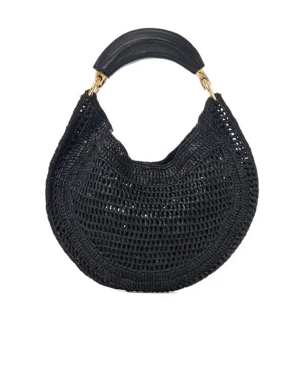 Chloé Banana Woven Top Handle Bag - Black