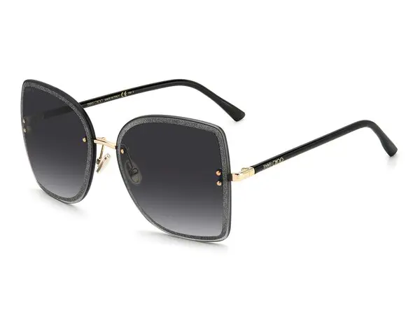 JIMMY CHOO Oversized D-frame Sunglasses With Logo Embellishment