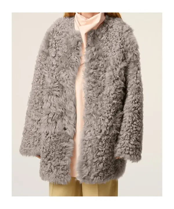 AMI Paris Shearling Short Coat