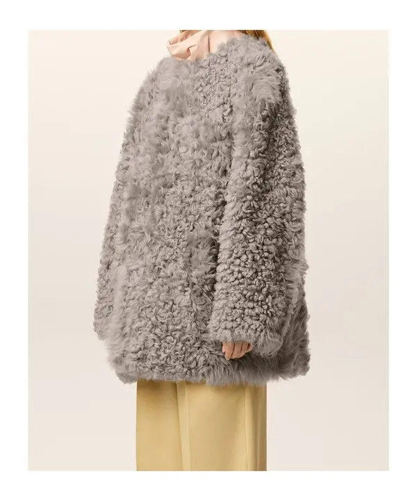 AMI Paris Shearling Short Coat