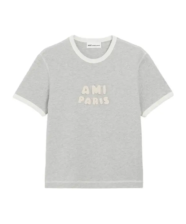 Ami Logo-patch Crewneck T-shirt