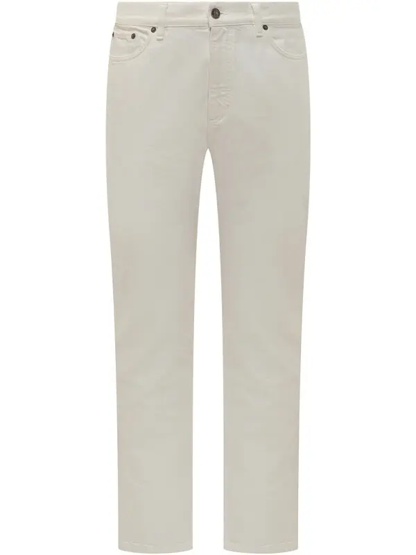 Zegna Logo Patch Straight-leg Jeans