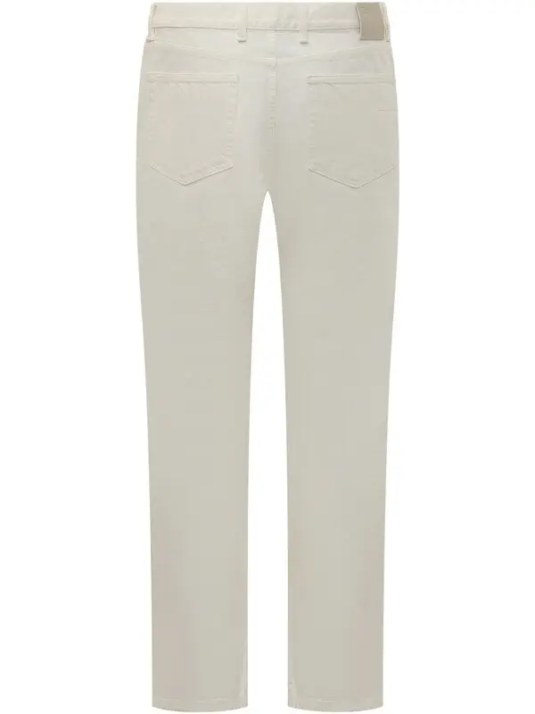 Zegna Logo Patch Straight-leg Jeans