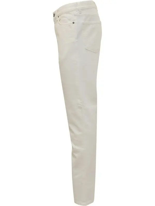 Zegna Logo Patch Straight-leg Jeans