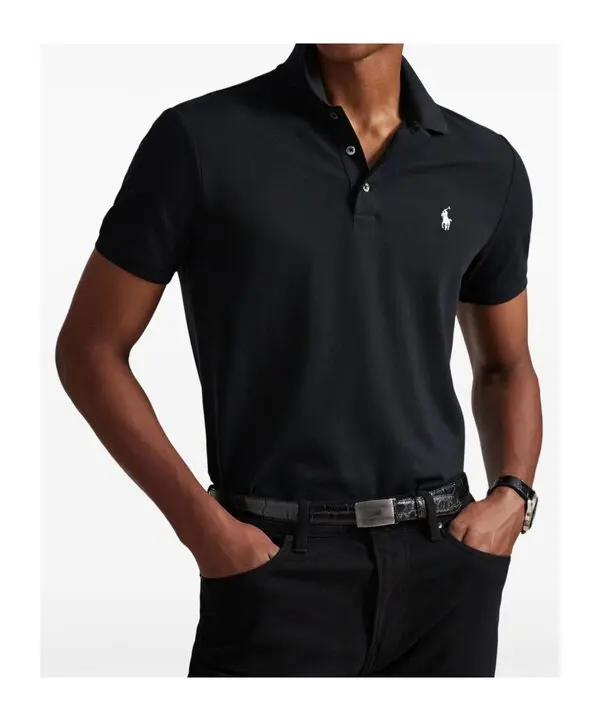 Polo Ralph Lauren Custom Slim Fit Stretched Polo Shirt - Black