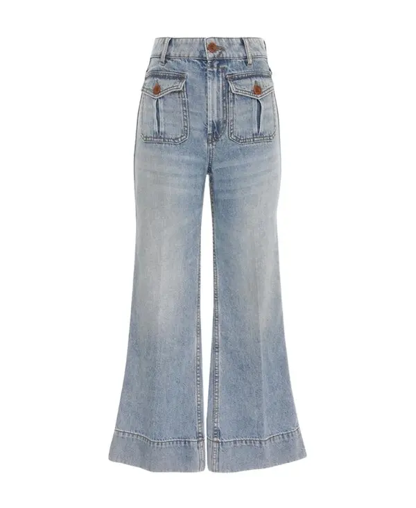 Zimmermann High-rise Wide Leg Jeans - Gray