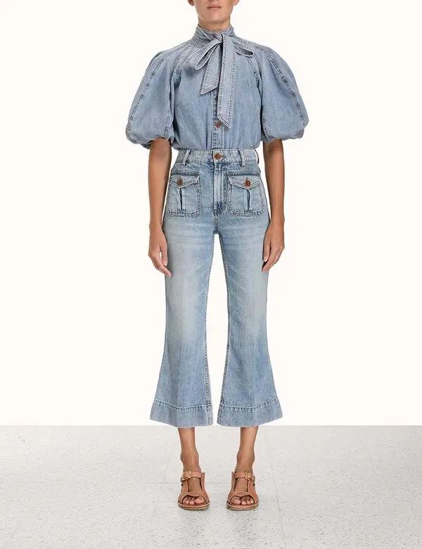 Zimmermann High-rise Wide Leg Jeans