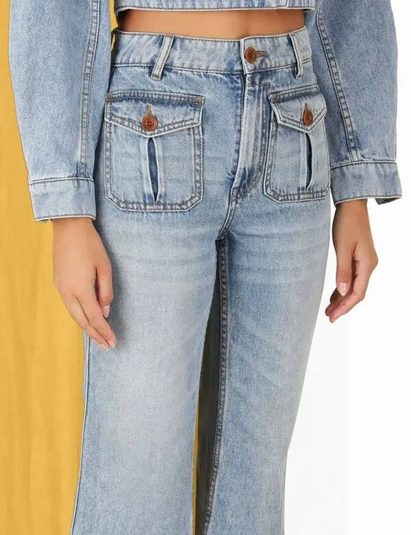 Zimmermann High-rise Wide Leg Jeans
