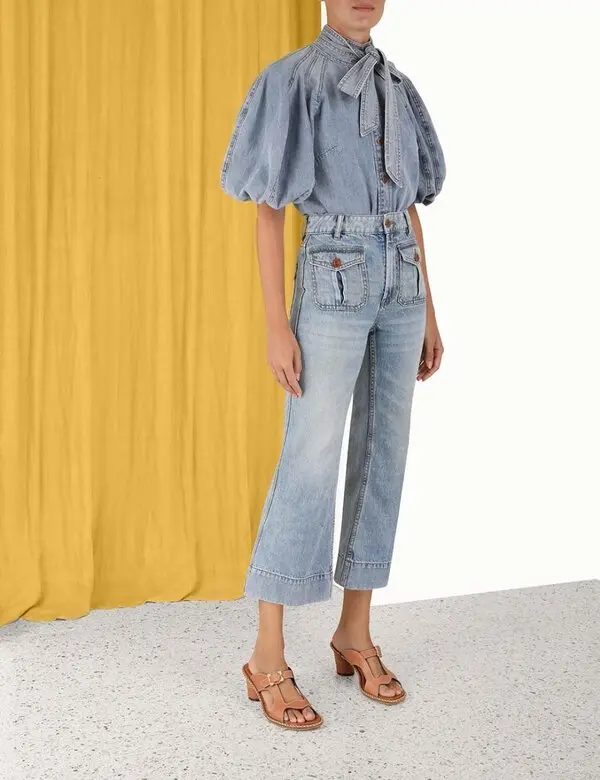 Zimmermann High-rise Wide Leg Jeans
