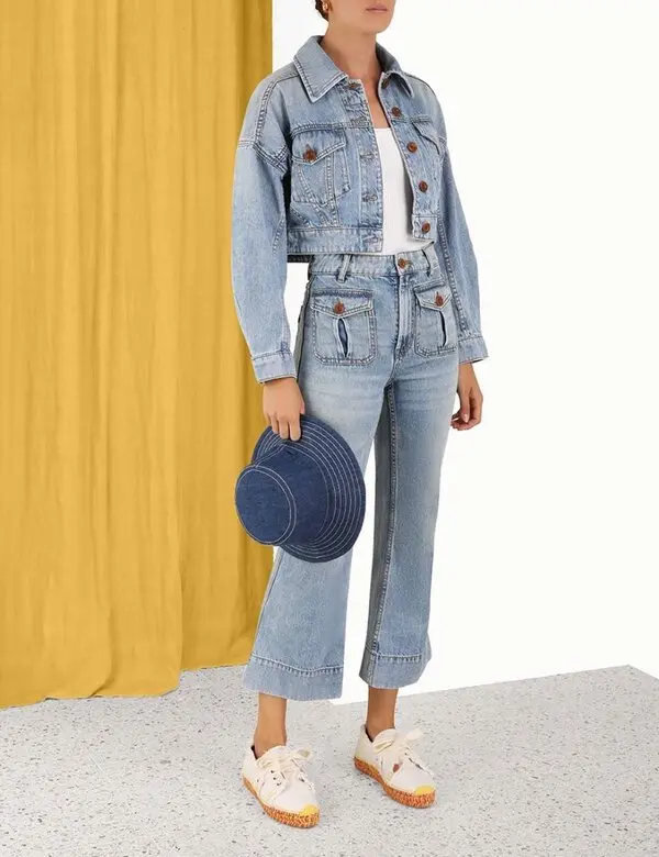 Zimmermann High-rise Wide Leg Jeans