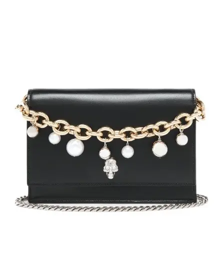 Alexander McQueen Skull Embellished Chain Clutch Bag