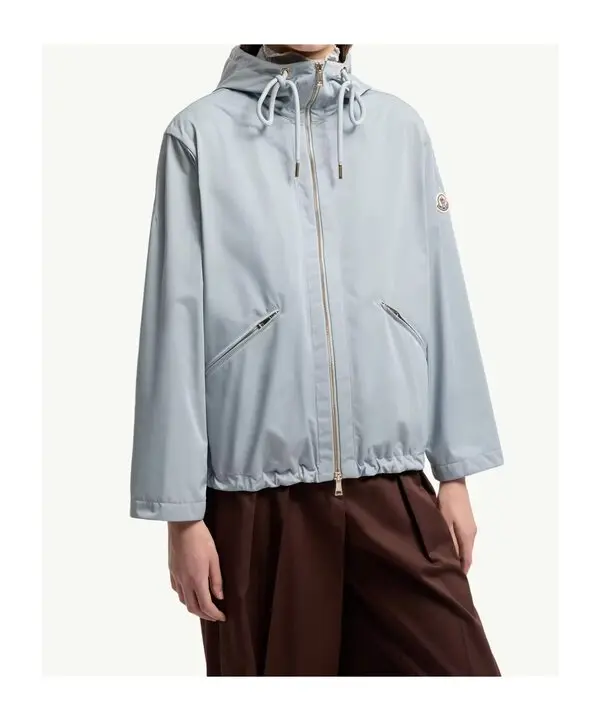 Moncler Cassiopeia Micro-twill Zip-up Hooded Jacket - No