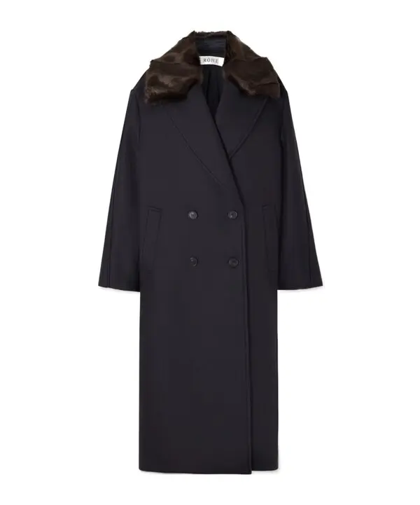 RÓHE Long-sleeved Coat - Navy