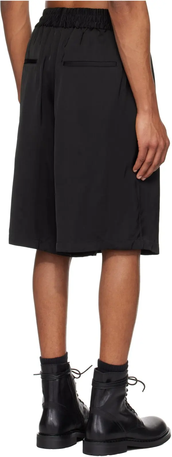 JIL SANDER High-waisted Knee-length Shorts - Black