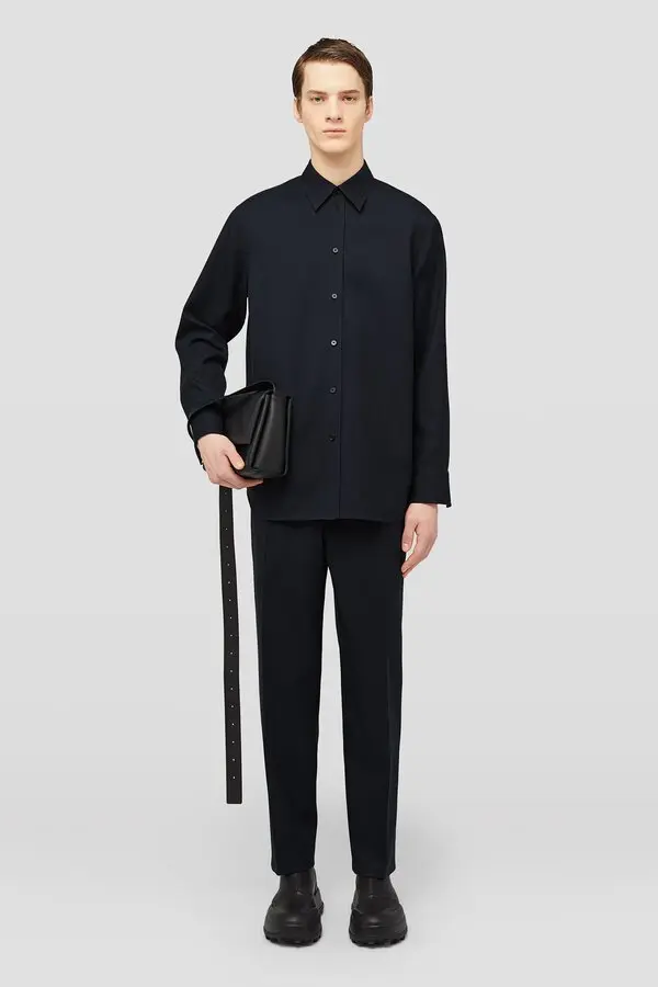 JIL SANDER Elastic Waist Tapered Leg Trousers