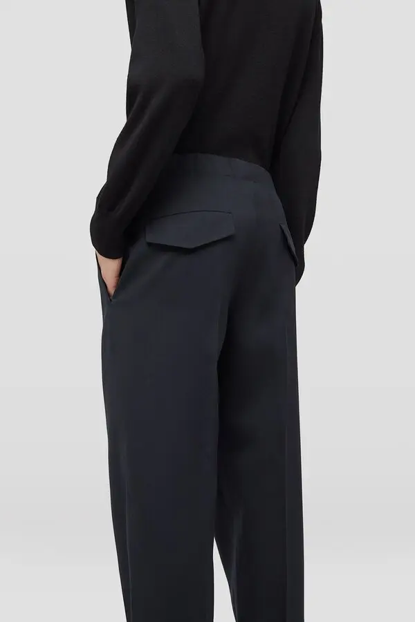 JIL SANDER Elastic Waist Tapered Leg Trousers