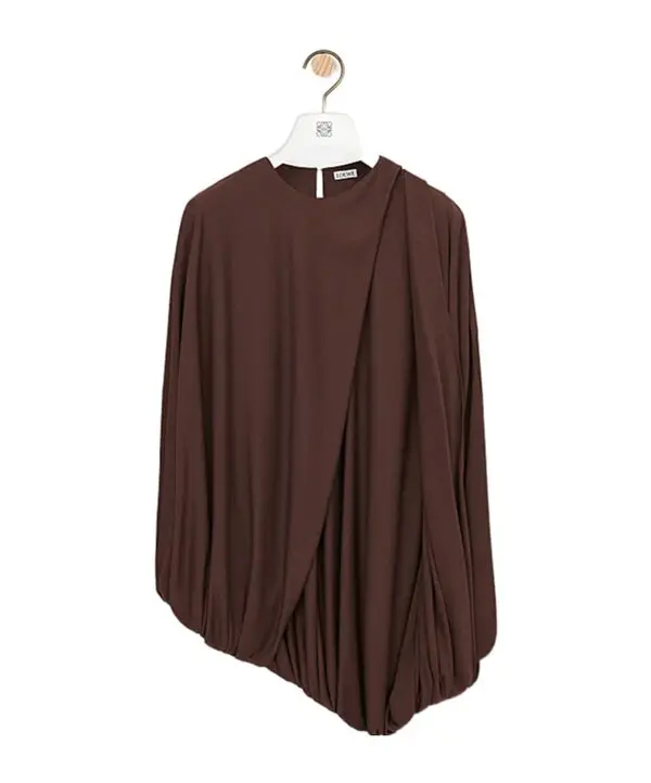 Loewe Asymmetrical Draped Blouse