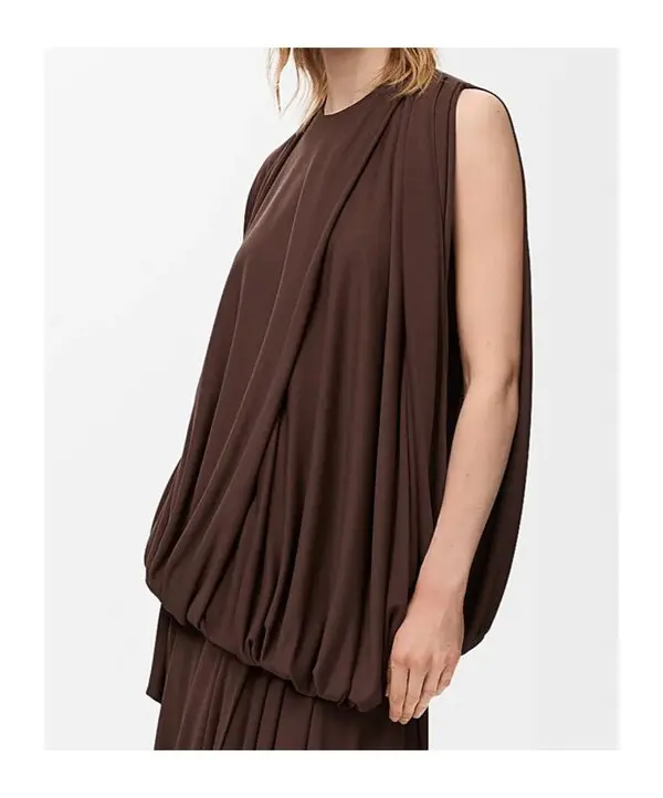 Loewe Asymmetrical Draped Blouse