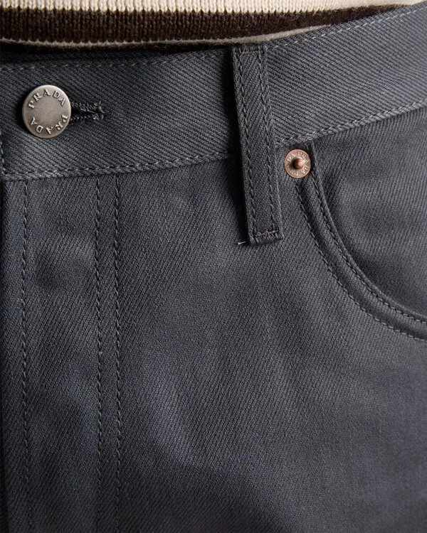 Prada Regular Raw Denim Jeans