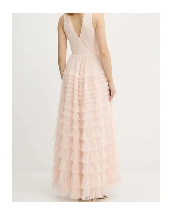 TWINSET Sleeveless V-neck Maxi Dress