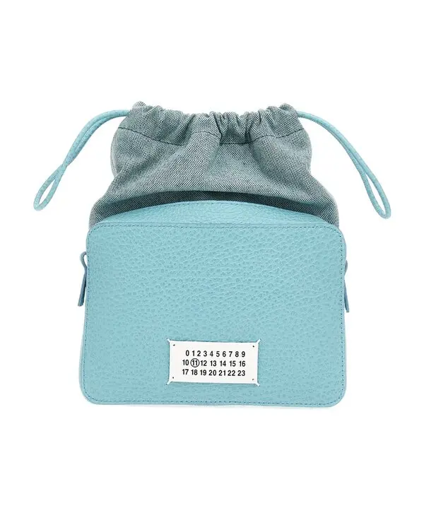 MAISON MARGIELA Panelled Drawstring Shoulder Bag - Blue