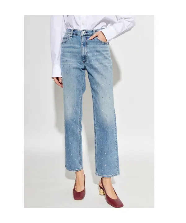 RAG  BONE Rag & Bone Embellished Denim Jeans