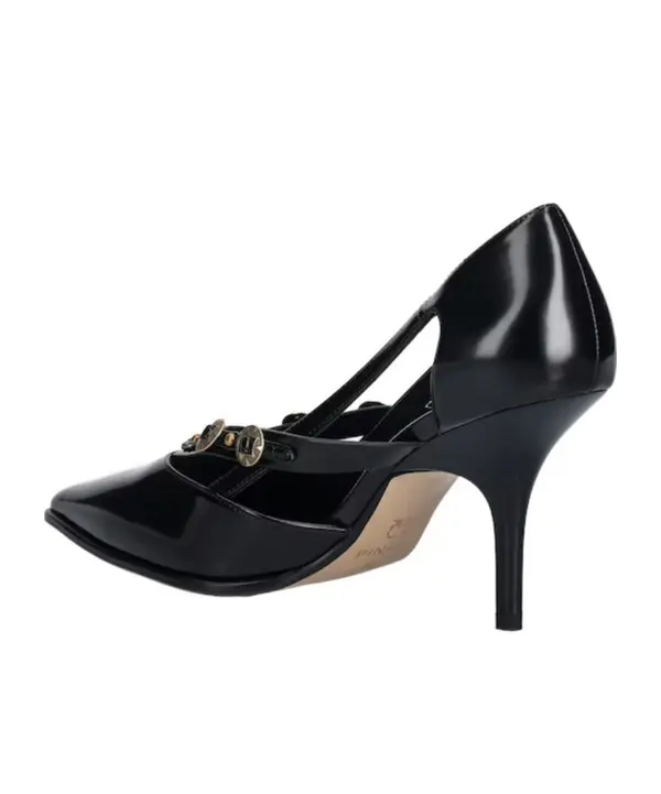 Pinko Pointed-toe Buckle Strap Stiletto Pumps