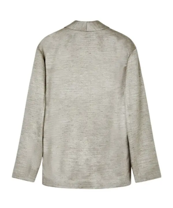 Giorgio Armani Double-breasted Jacket With Shawl Collar - Grey