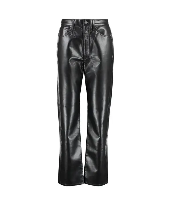 AGOLDE 90s Pinch Waist High Rise Tapered Pants - Black
