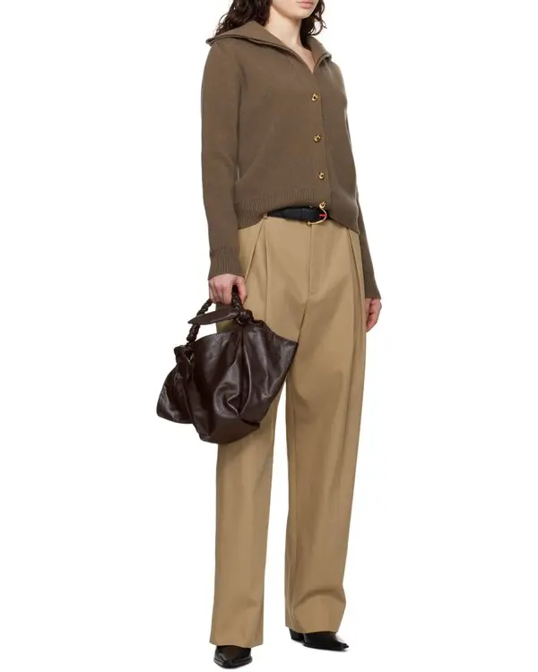Bottega Veneta Foulard Ruffled Handbag - Brown