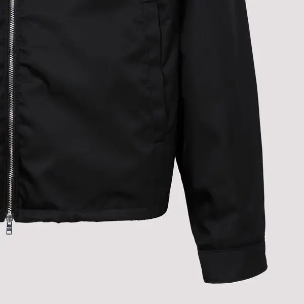 Prada Logo Plaque Zip-up Jacket