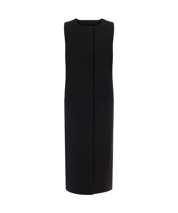 Alberta Ferretti Cut-out Long Gilet - Black