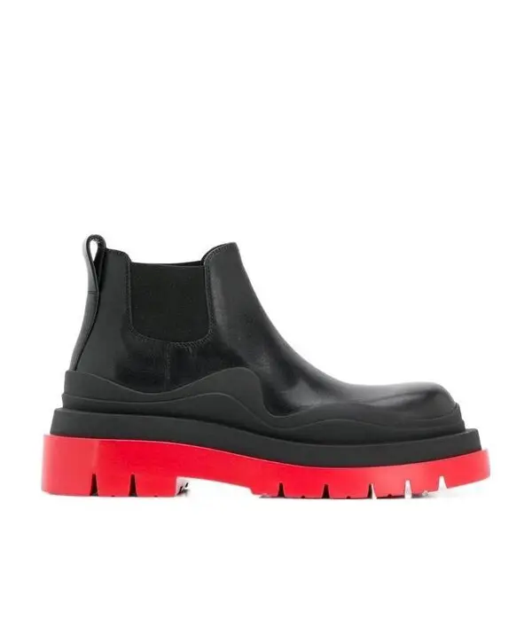 Bottega Veneta Tire Chelsea Boots - Black