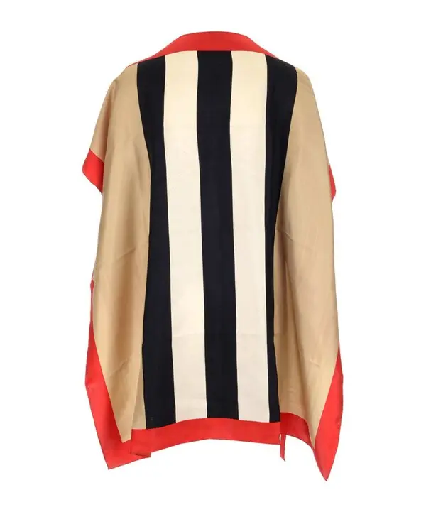 Burberry Icon Stripe Silk Cape