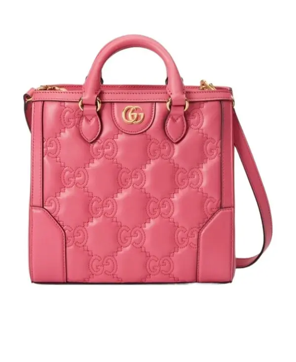 Gucci Gg Logo Matelassé Tote Bag