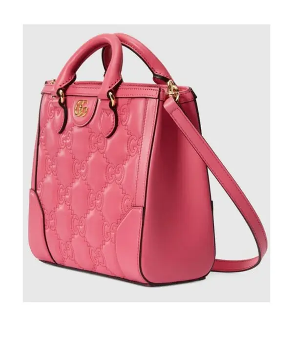 Gucci Gg Logo Matelassé Tote Bag