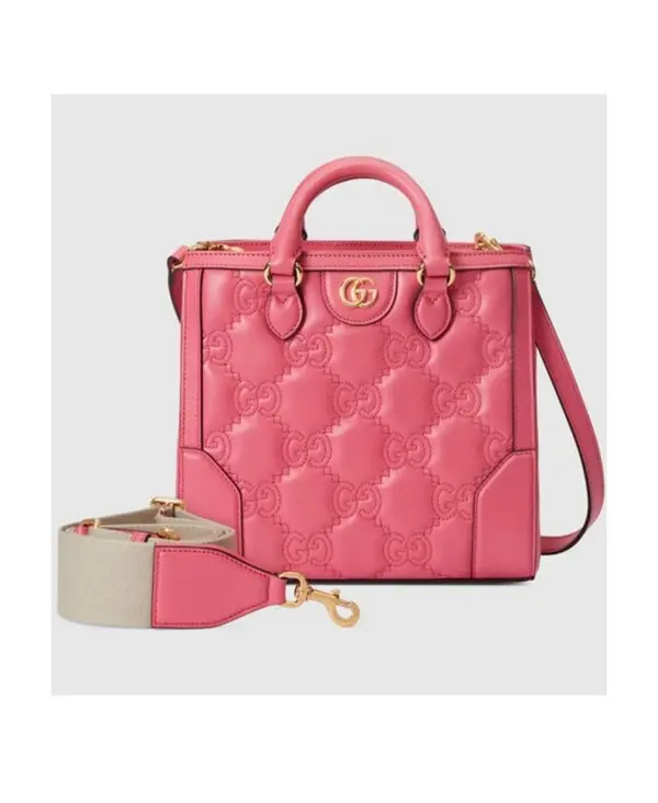 Gucci Gg Logo Matelassé Tote Bag