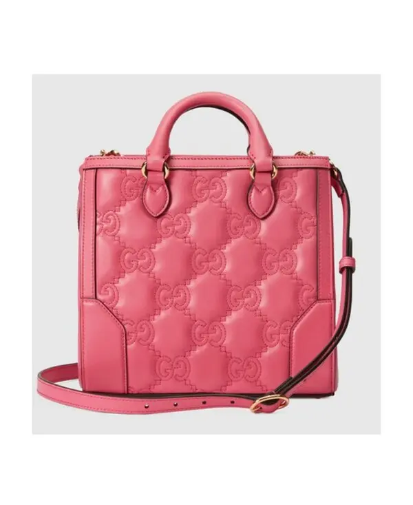 Gucci Gg Logo Matelassé Tote Bag