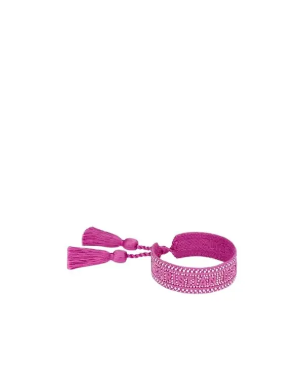 Dior J'adior Bracelet With Crystals And Tassel Buckle - Pink