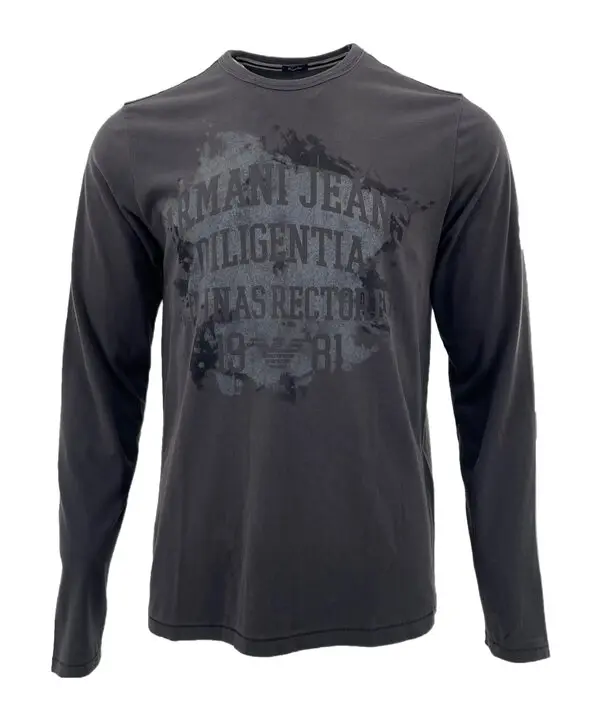 Emporio Armani Round Collar And Long-sleeved T-shirt