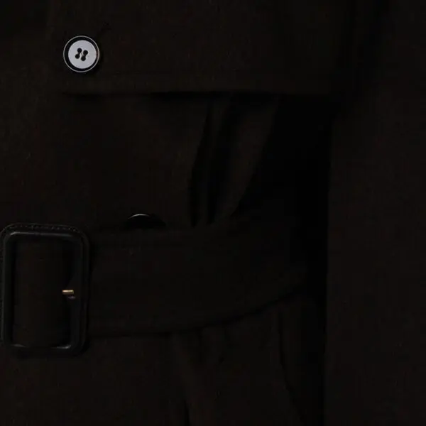 Burberry Double-breasted Belted Trench Cape - Brown