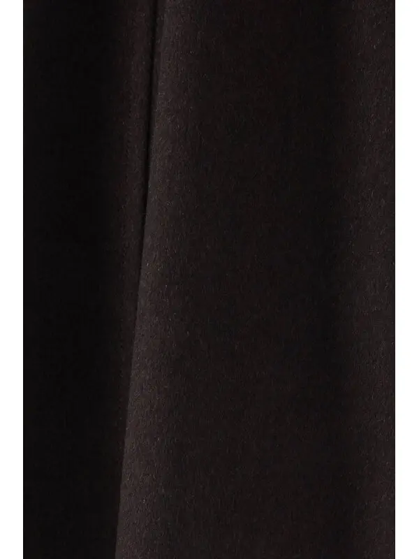 Burberry Double-breasted Belted Trench Cape - Brown