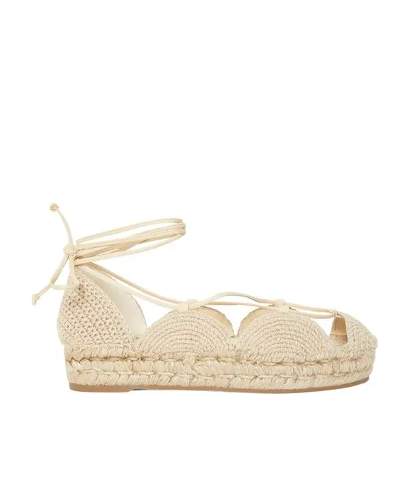 Loewe Ankle Strapped Solar Espadrilles - Nude