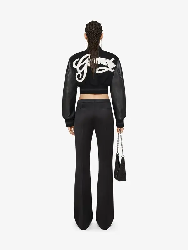 Givenchy High Waist Flared Trousers - Black