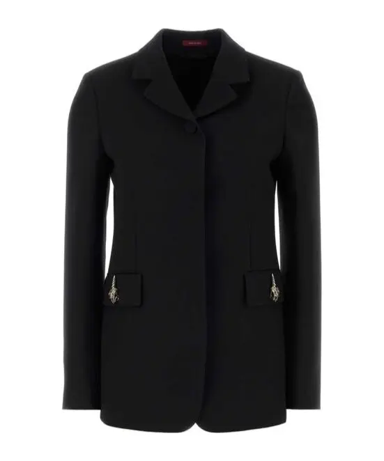 Gucci Single-breasted Blazer With Embellished Pockets